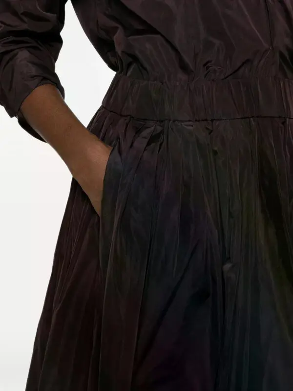 SUSANNE BOMMER Gathered Pleated Midi Skirt