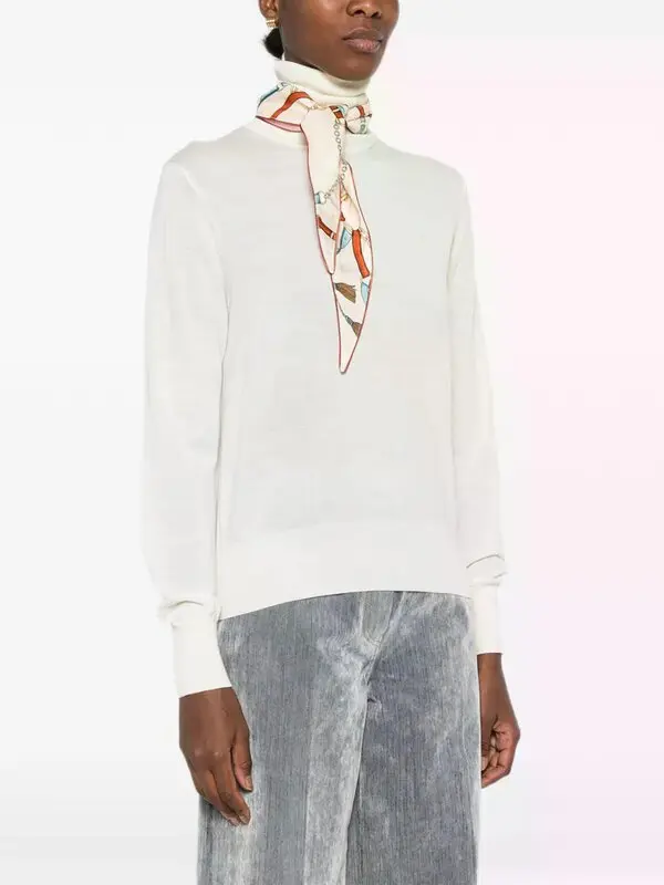 FORTE_FORTE Fine-knit Roll-neck Sweater