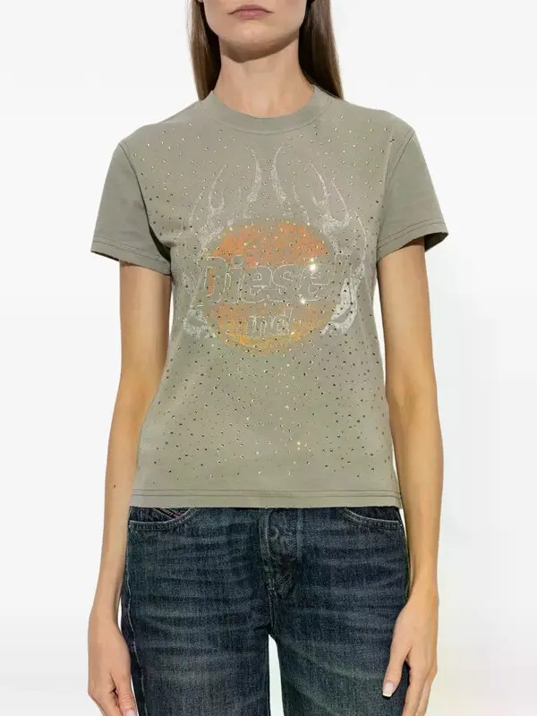 DIESEL® Embellished Graphic Print T-shirt