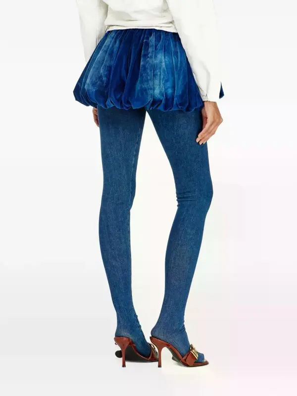 DIESEL® Velvet-effect Bubble Mini Skirt