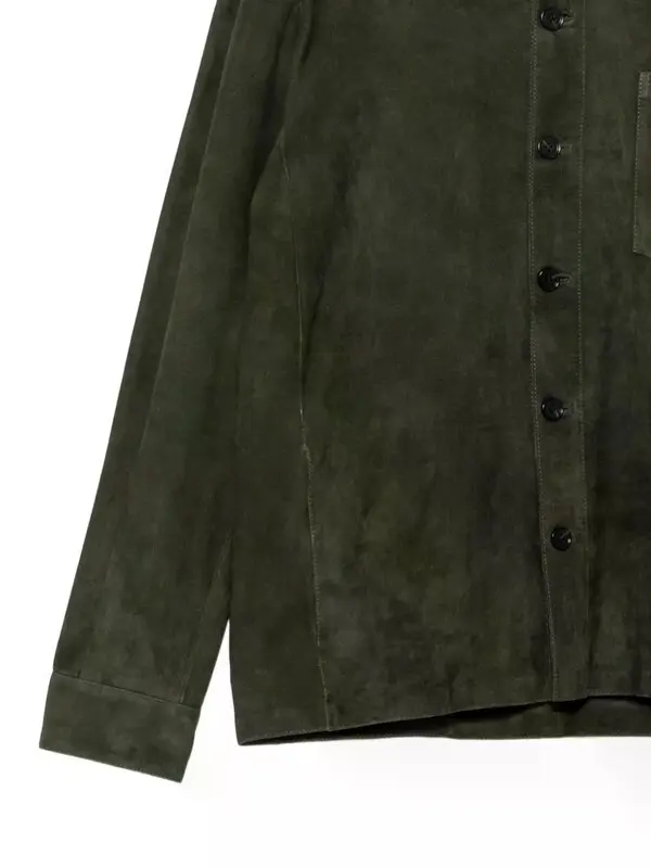 ARMA Dino Suede Chest Pocket Jacket - Green