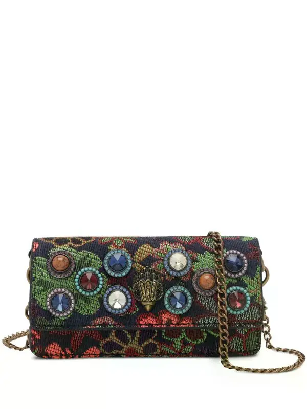 Kurt Geiger Shoreditch Floral-jacquard Crossbody Bag - Blue