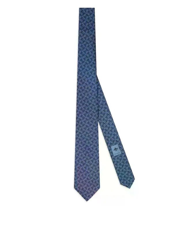 Gucci Interlocking G Silk Tie - Blue