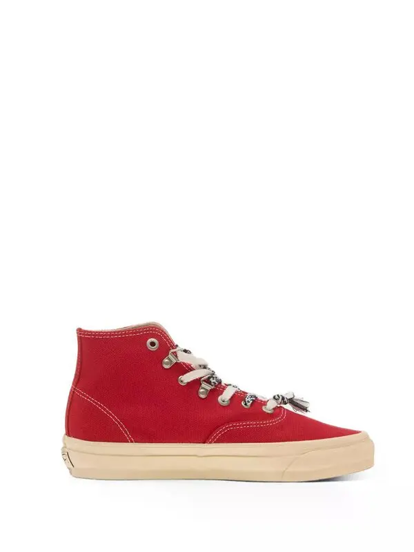 VANS Premium Authentic Hi 2.0 Canvas Sneakers - Red