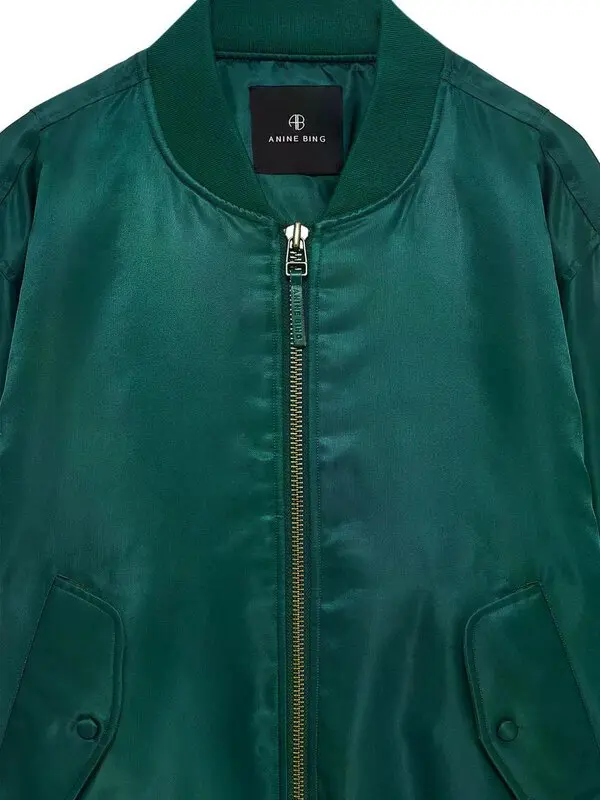 ANINE BING Leon Bomber Deep Emerald