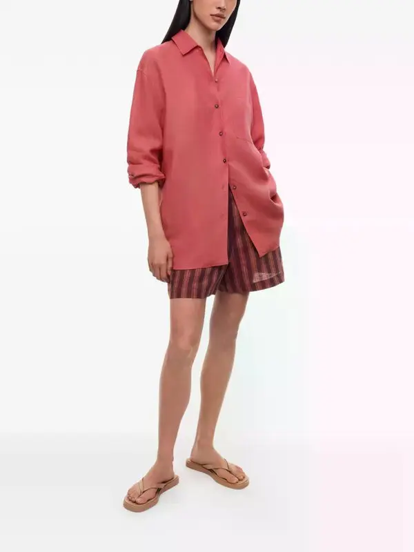 12 STOREEZ Patch-pocket Linen Shirt