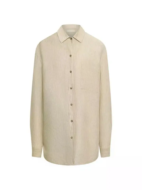 12 STOREEZ Gelato Chest-pocket Linen Shirt