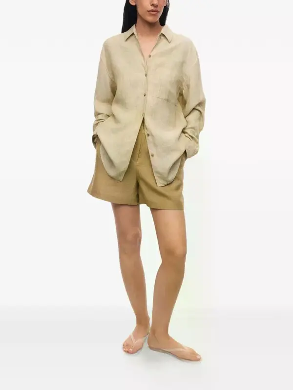 12 STOREEZ Gelato Chest-pocket Linen Shirt