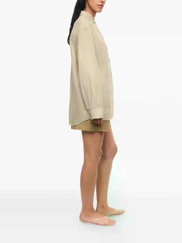 12 STOREEZ Gelato Chest-pocket Linen Shirt