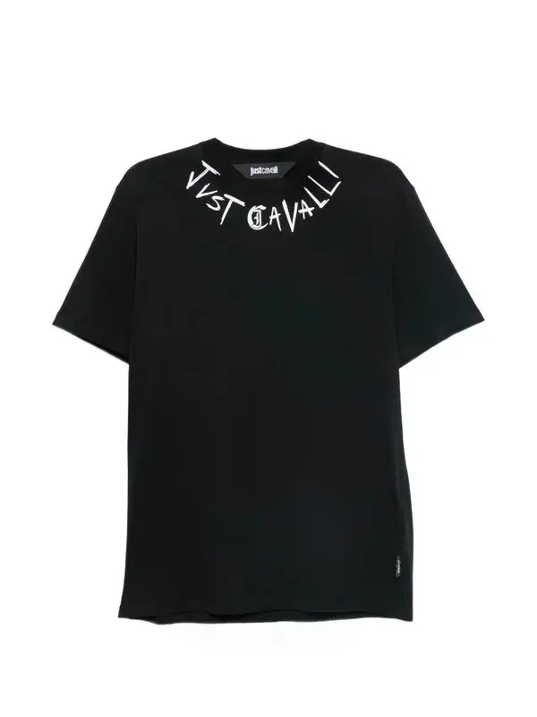 Just Cavalli Logo-print T-shirt - Black