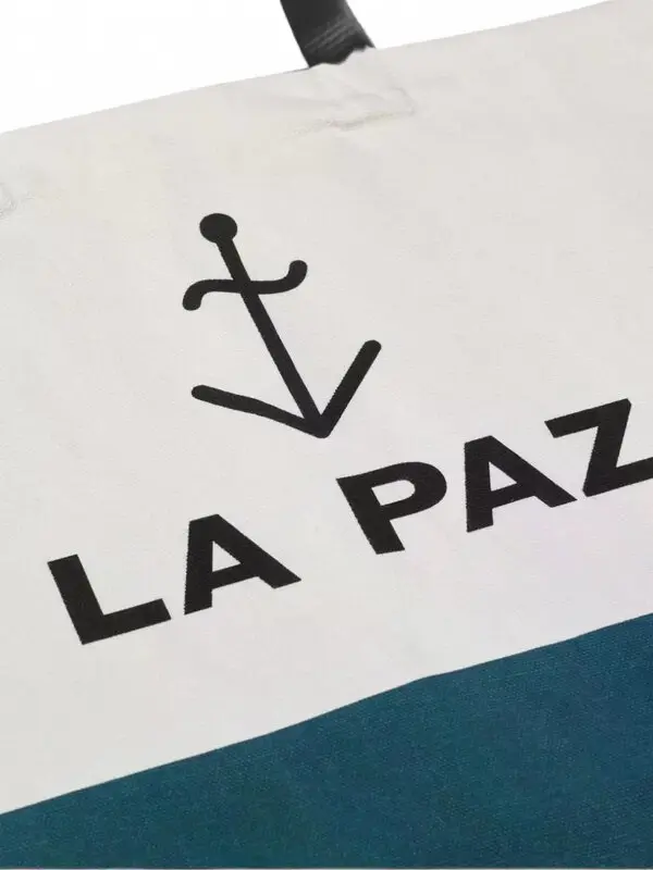 LA PAZ Logo Print Tote Bag