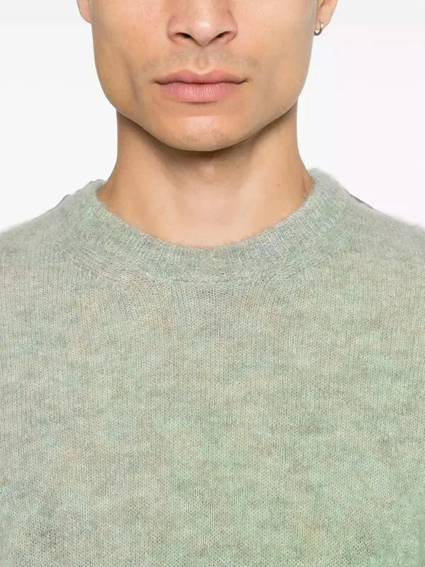 AMARANTO Brushed Knit Crew Neck Sweater