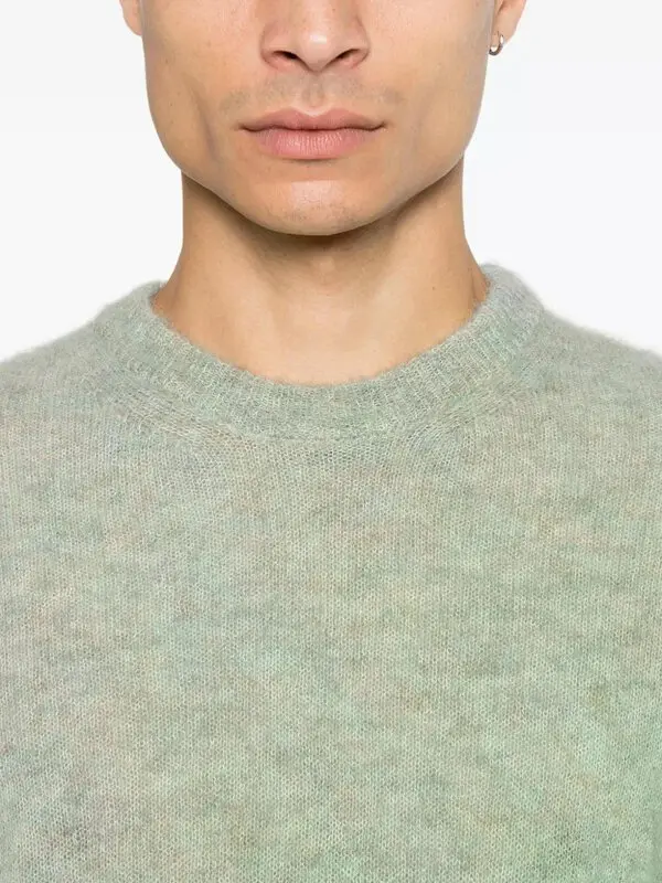 AMARANTO Brushed Knit Crew Neck Sweater