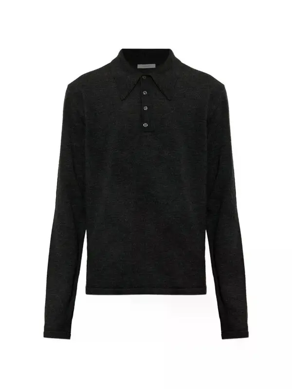 LEMAIRE Long-sleeve Polo Sweater