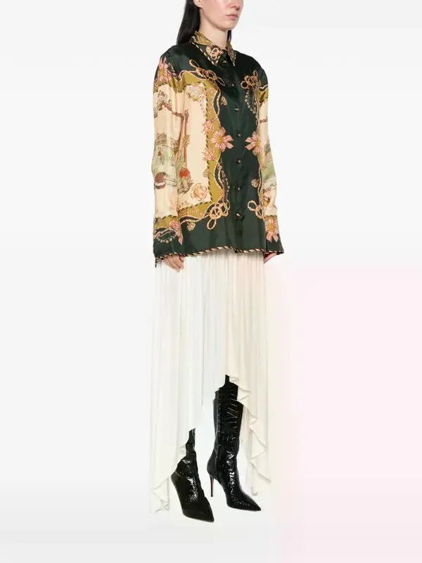 Zimmermann Valiant Graphic-print Silk Shirt