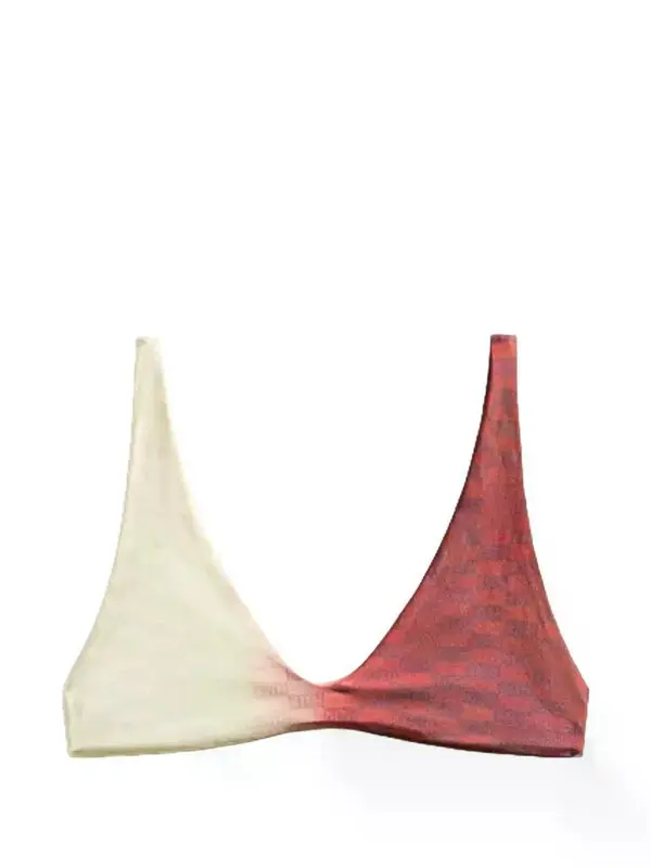 Kith Sana Ombre-effect Bikini Top - Red