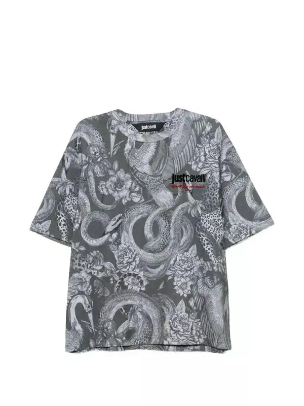 Just Cavalli Animal-print T-shirt - Grey