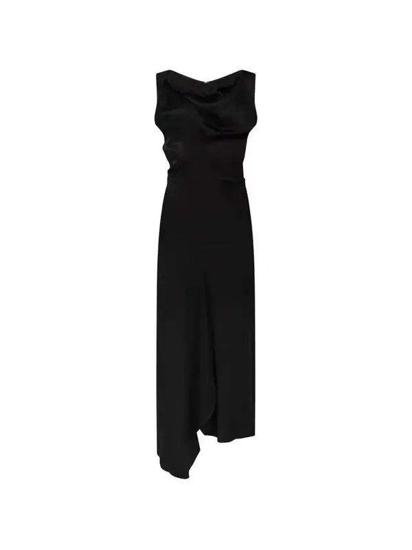 Victoria Beckham Sleeveless Boat Neck Midi Dress