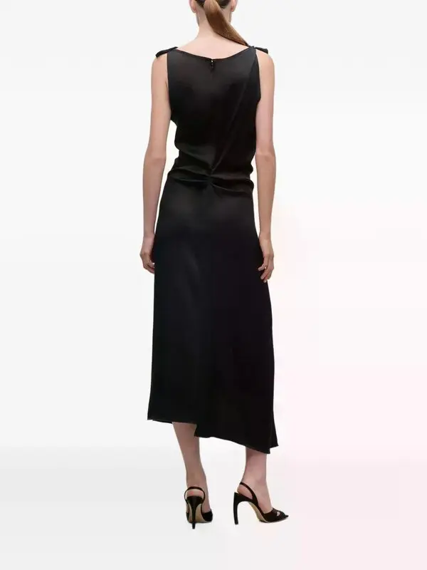 Victoria Beckham Sleeveless Boat Neck Midi Dress