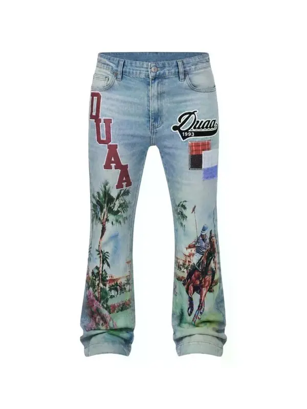 DUAA Printed Relaxed Fit Jeans