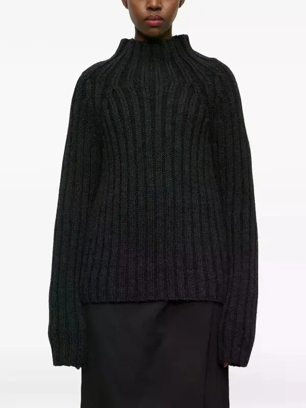 Our Legacy Block Funnel Ribbed Sweater