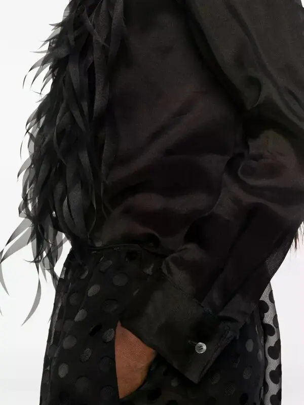 Viktor & Rolf Feather-effect Long-sleeve Shirt