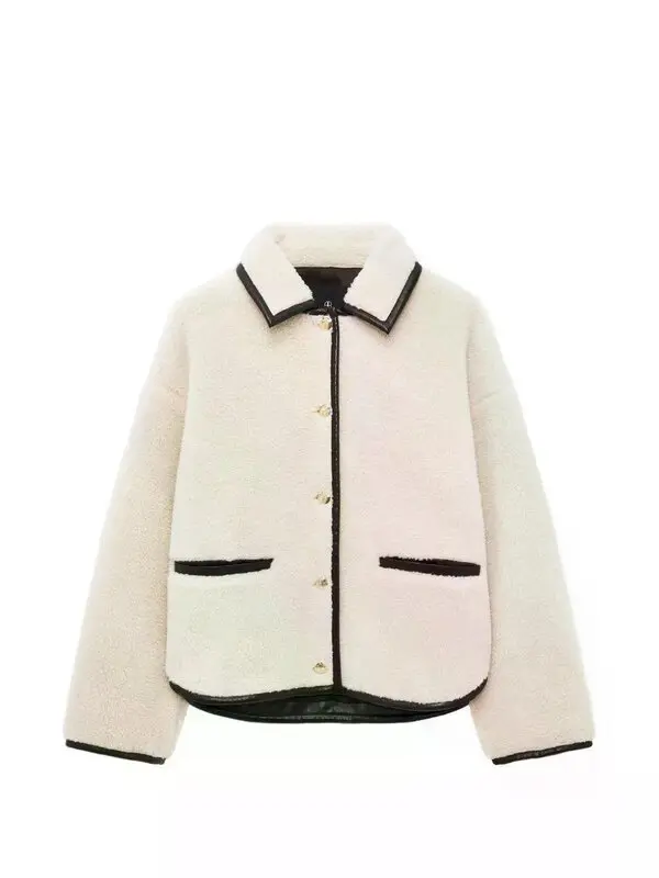 ANINE BING Camden Faux-shearling Jacket - Cream