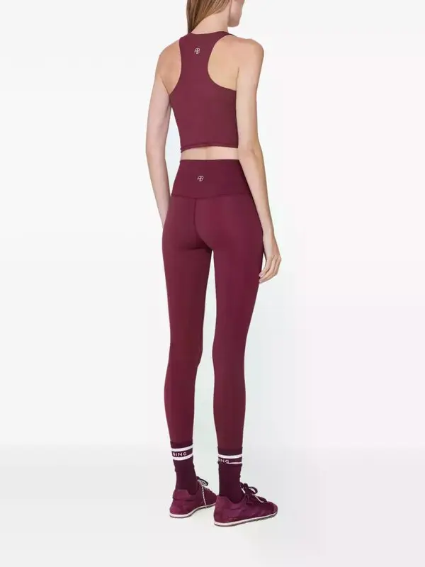 ANINE BING Dave Leggings Burgundy - Red