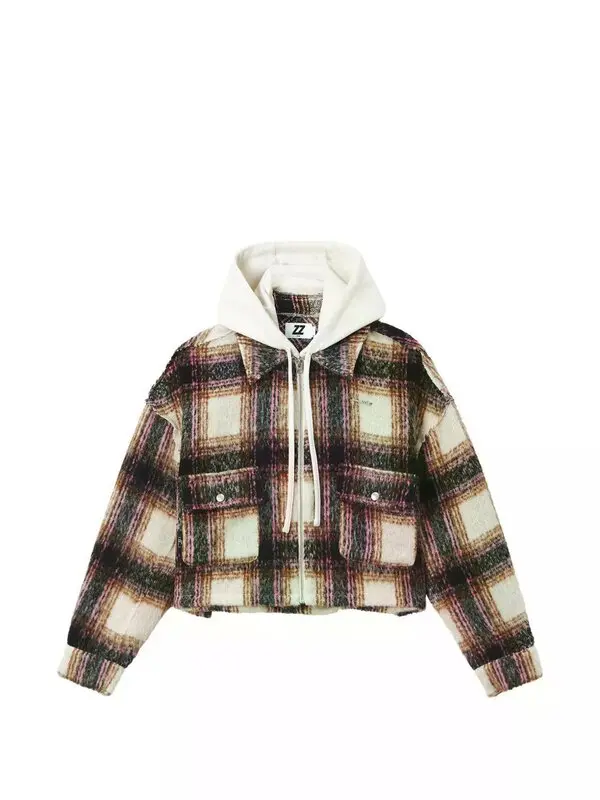 Izzue Checked Hooded Jacket