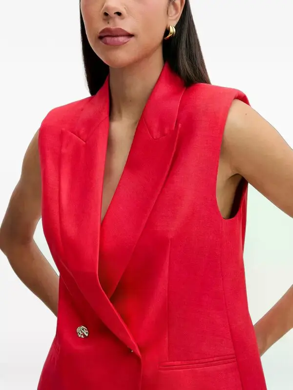 MORGAN Double-breasted Sleeveless Top