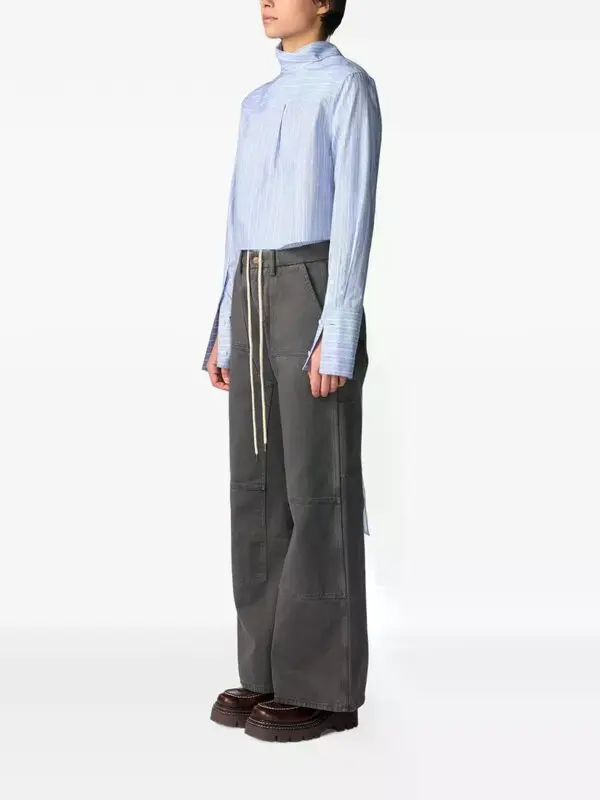Monse Washed Double-waistband Jeans