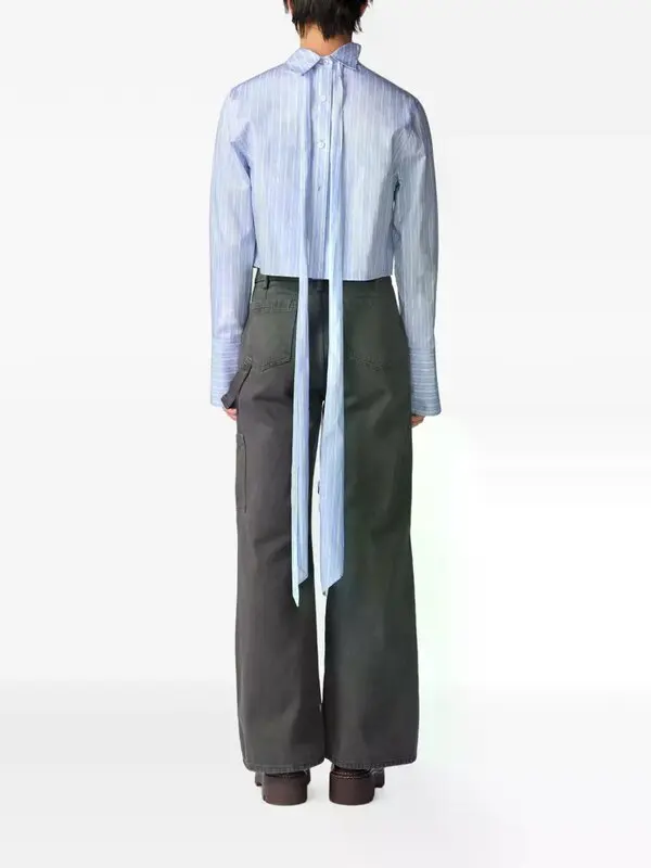 Monse Washed Double-waistband Jeans