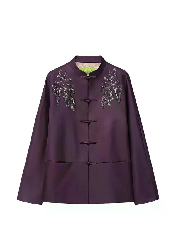 Shanghai Tang Embellished Frog-fastening Jacket