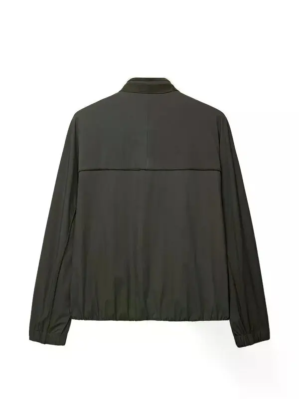 Shanghai Tang Mandarin Collar Zip-up Jacket
