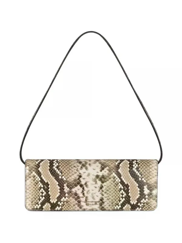 Victoria Beckham Dorian Snake-print East-west Clutch Bag