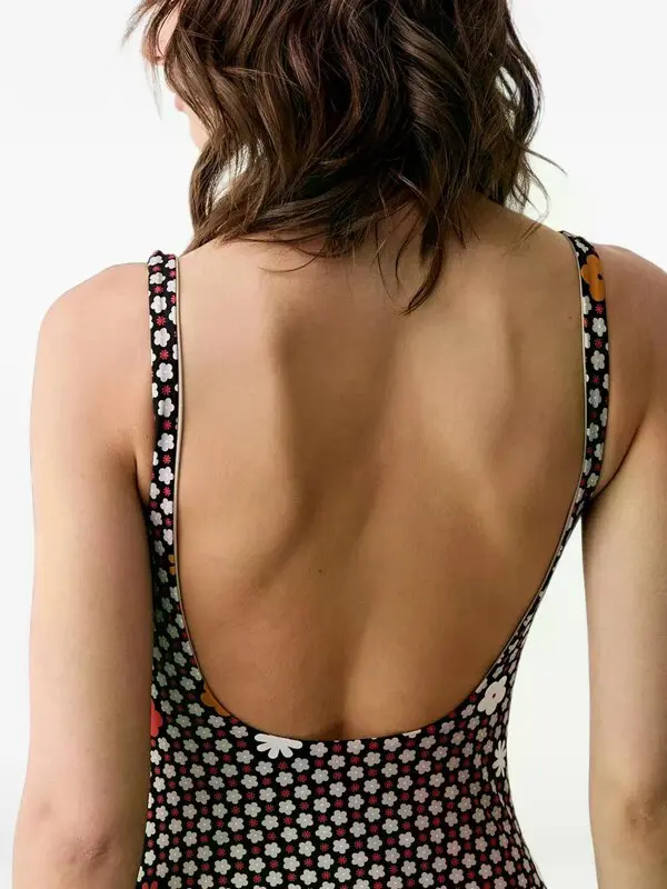 MAISON MARGIELA Floral-print Reversible Swimsuit