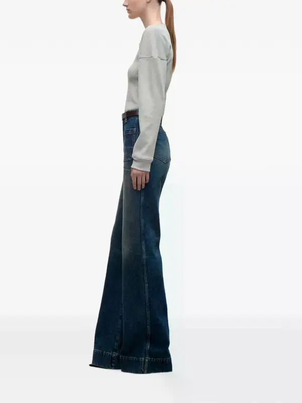 Victoria Beckham Button-fastening Sweatshirt - Grey