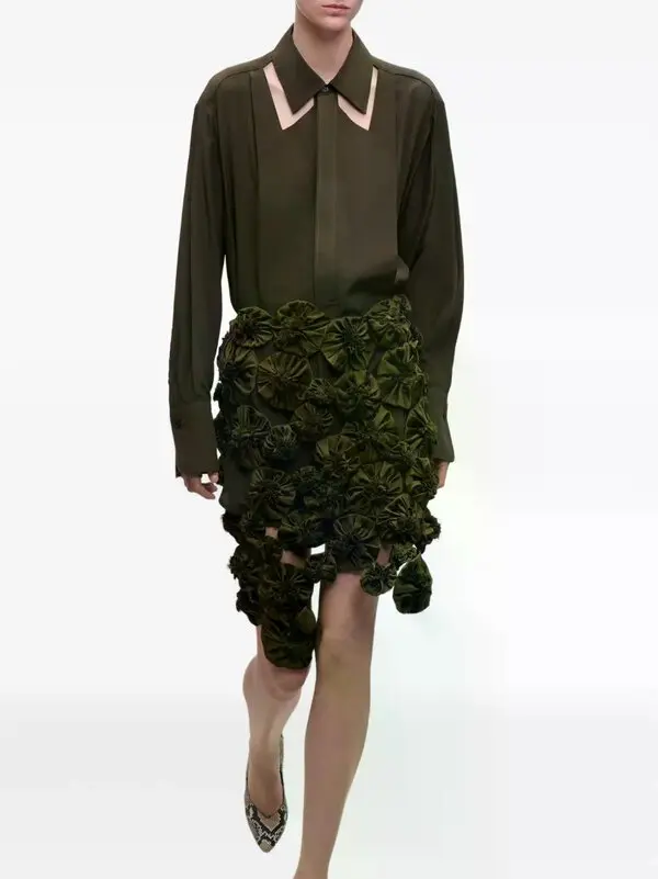 Victoria Beckham Silk Cut-out Detail Shirt