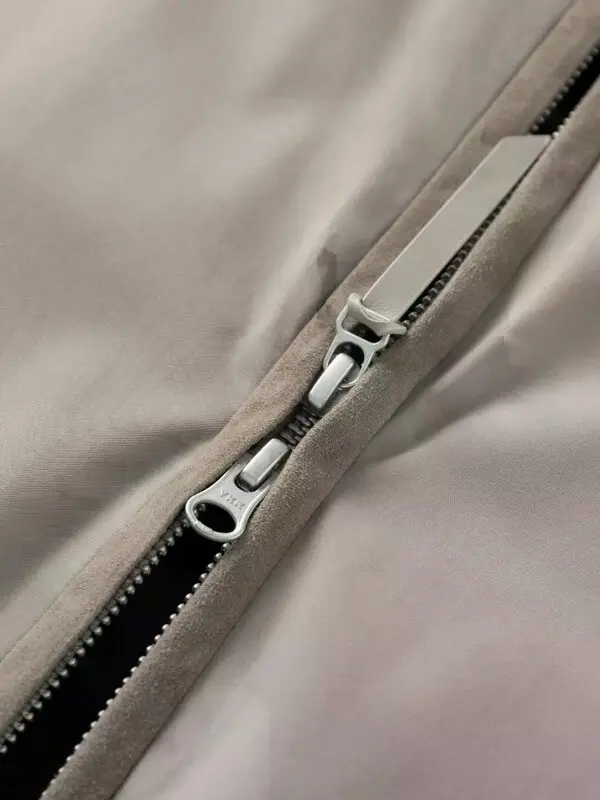 Shanghai Tang Mandarin High-neck Zip-up Vest - Neutrals