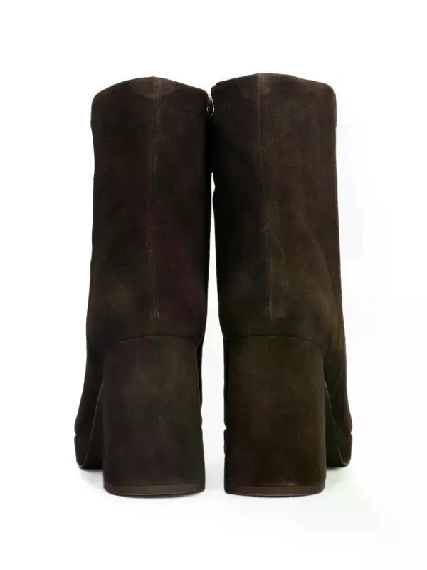 THE SELLER Suede Platform Ankle Boots