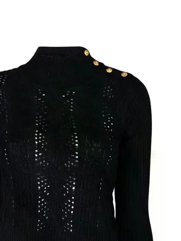 L'Agence Kamdyn Cable-knit Mock Neck Sweater
