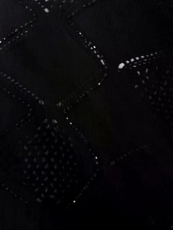 Liu Jo Cropped Sweater With Diamond Pattern