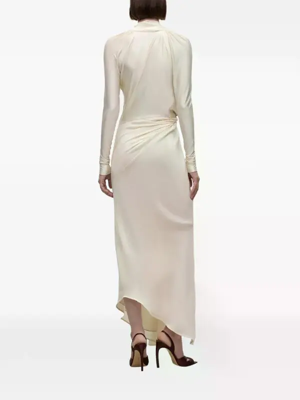 Victoria Beckham Lea Knotted-detail Midi Dress