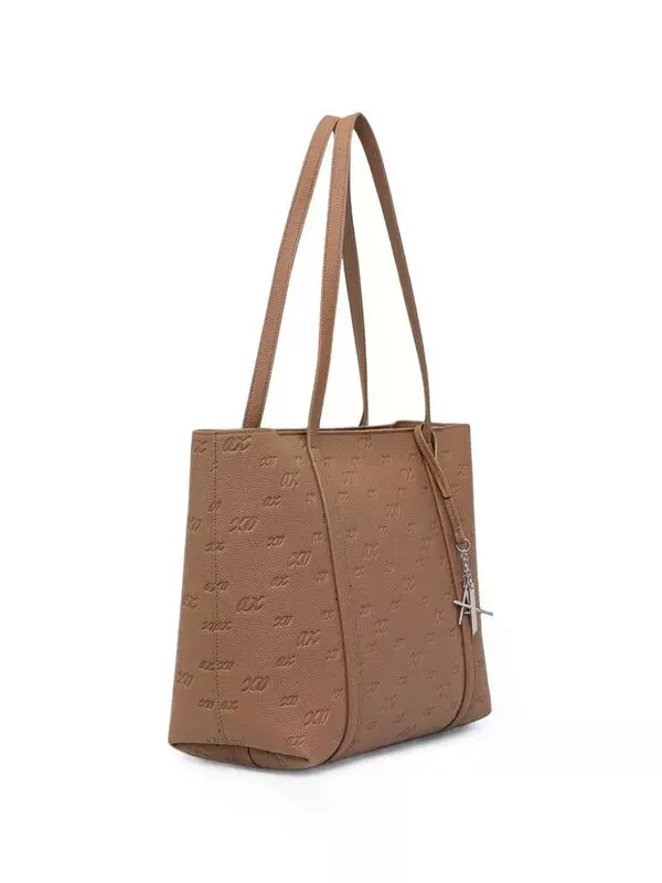 Armani Exchange Logo-embossed Pebbled-effect Tote Bag