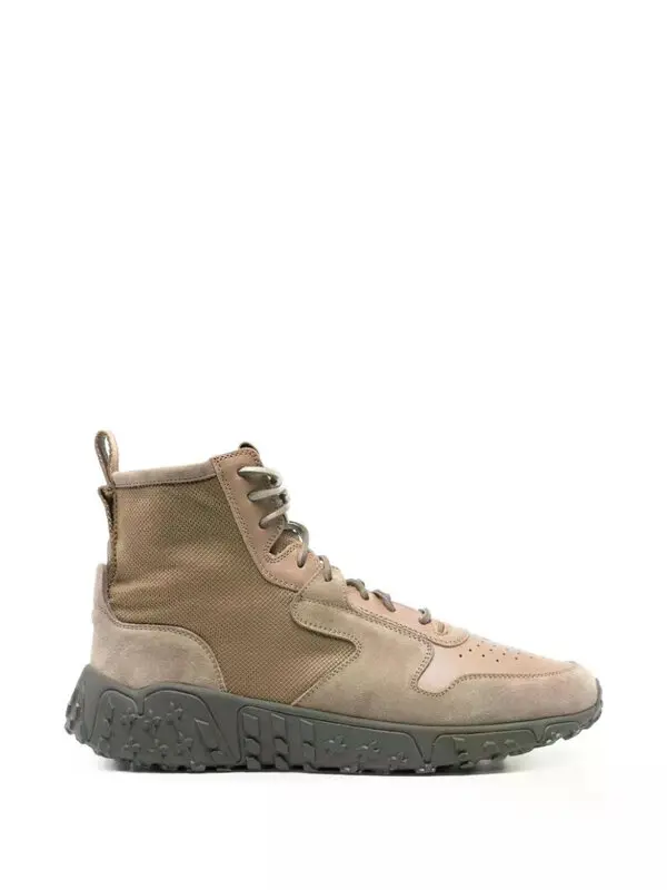 BUTTERO® Panelled Ankle Boots - Brown
