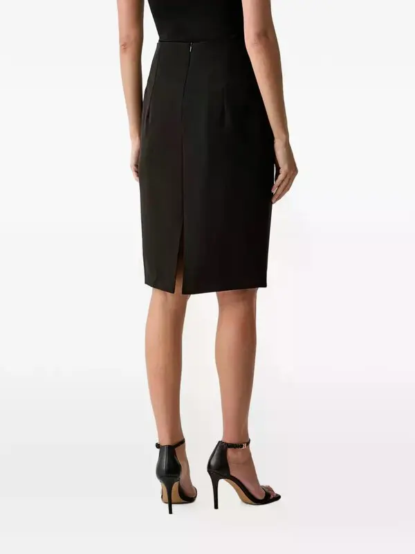 FRACOMINA Logo-plaque Darted Midi Skirt