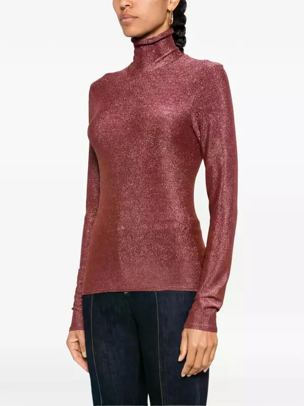 FORTE_FORTE Lurex High Neck Top