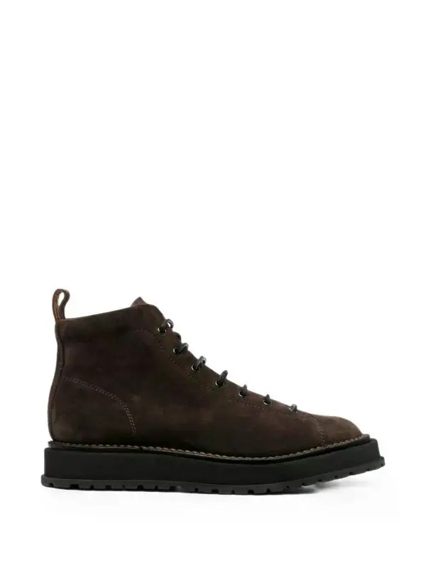 BUTTERO® Aedi Lace-up Suede Boots - Brown