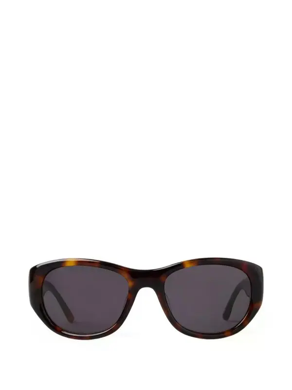LIÉ STUDIO Lee Round-frame Sunglasses - Brown