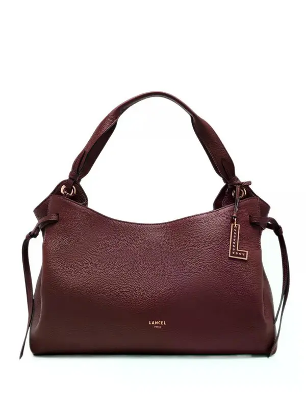 LANCEL Medium Swann Grained Leather Tote Bag